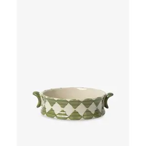 DAMSON MADDER Check Snack Bowel - Green