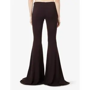 REBIRTH Kick Flared Stretch-woven Trousers