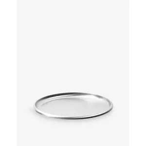 SERVICE PROJECTS Round 300 Brushed Stainless-steel Tray - Brushed Silver