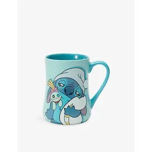 THE DISNEY STORE AT SELFRIDGES Stitch Let Me Sleep Ceramic Mug - Multi-coloured