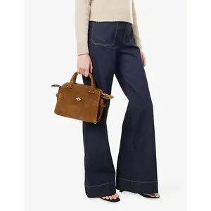 METIER Private Eye Mini Suede Top-handle Bag