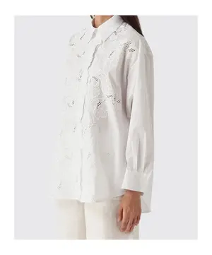 Ermanno Scervino Embroidered Scalloped Shirt