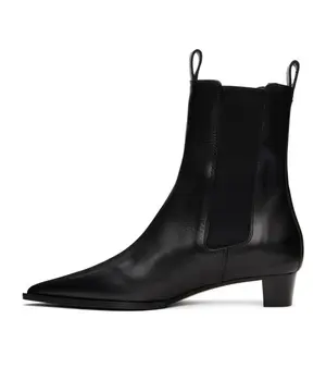 AeydĒ Kiki Pointed Chelsea Boots - Black