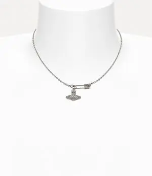 VIVIENNE WESTWOOD Lucrece Orb Pendant Necklace With Safety Pin Motif