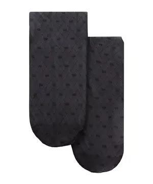 TOM FORD Diamondgrid Bow Jacquard Tights - Black