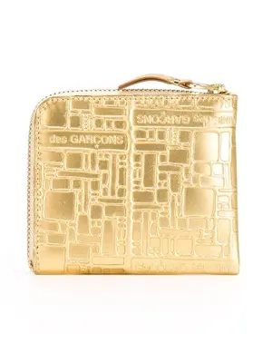 Comme Des Garçons Crocodile-effect Leather Zip Wallet
