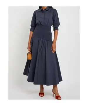 Simkhai Stiles Cotton-poplin Cropped Shirt