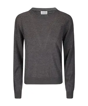 P.a.r.o.s.h Crew-neck Long-sleeve Sweater - Brown