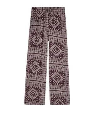 Veronica Beard Sylvester Printed Cotton-blend Trousers
