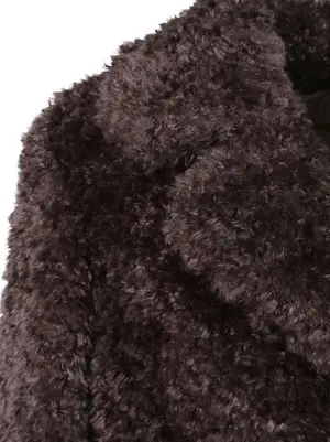 Herno Faux Fur Coat - Black