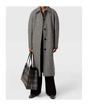 Stella McCartney Checked Belted Wool Coat