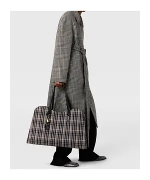 Stella McCartney Checked Belted Wool Coat