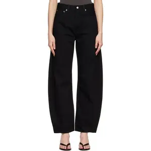 AGOLDE High-waisted Non-stretch Jeans - Black