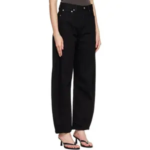 AGOLDE High-waisted Non-stretch Jeans - Black