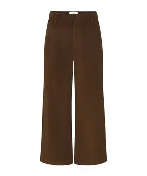 FRAME Corduroy Wide-leg Trousers - Hazelnut
