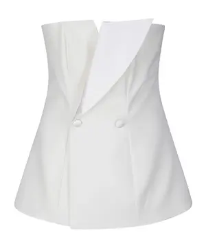 P.a.r.o.s.h Bandeau Top - White