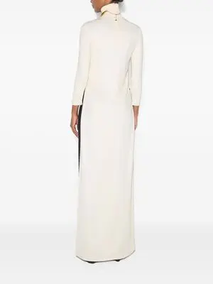 Elisabetta Franchi Long Sleeve Top With Gold Logo Detail