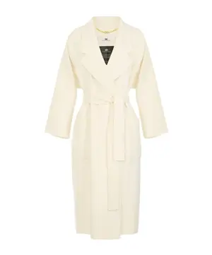 Elisabetta Franchi Wool Double Cloth Coat - No