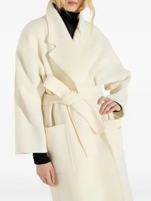 Elisabetta Franchi Wool Double Cloth Coat