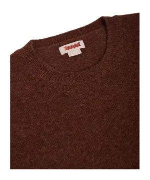 BARACUTA Shetland Wool Crewneck Sweater