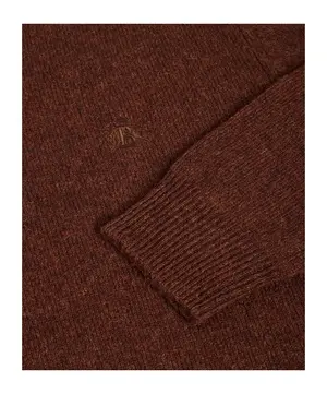 BARACUTA Shetland Wool Crewneck Sweater