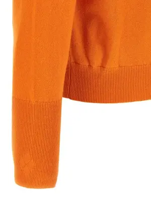 BALLANTYNE Classic Diamond Cashmere Sweater - Orange