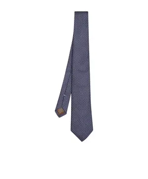 Canali Pointed-tip Tie - Blue