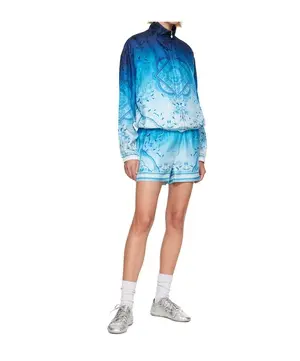 Casablanca Twill Jacket With Paisley Logo Print