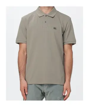 C.P. COMPANY Logo-patch Polo Shirt