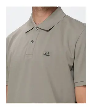 C.P. COMPANY Logo-patch Polo Shirt