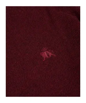 BARACUTA Embroidered Crew Neck Sweater