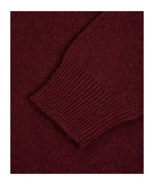 BARACUTA Embroidered Crew Neck Sweater