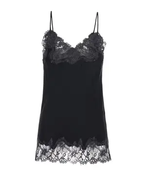 Gold Hawk V-neck Lace Trimmed Camisole