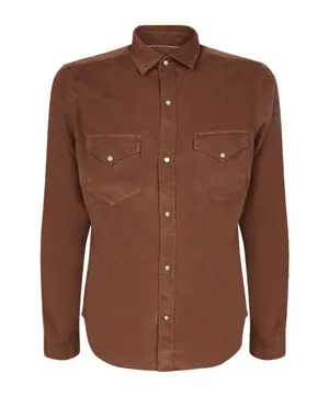 Canali Corduroy Western Shirt