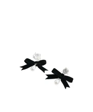 SELF-PORTRAIT Pearl Bow Earring