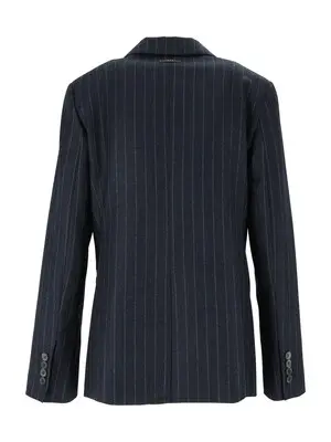 Peserico Single-breasted Striped Blazer
