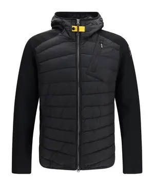 PARAJUMPERS Nolan Hybrid Hooded Down Jacket - Black