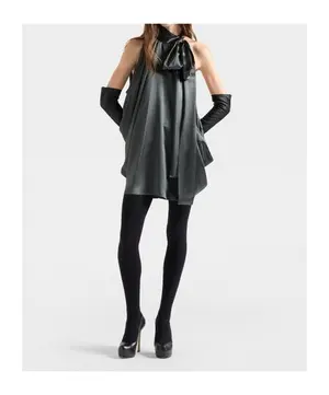 7 For All Mankind Satin Petal Mini Dress