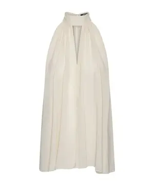 ROTATE BY BIRGER CHRISTENSEN Pleated Halterneck Top