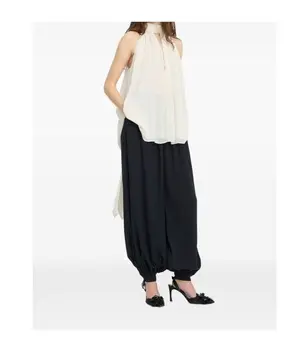 ROTATE BY BIRGER CHRISTENSEN Pleated Halterneck Top