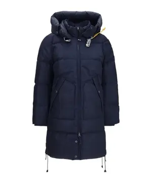 PARAJUMPERS Long Down Jacket With Hood - Navy