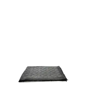 Emporio Armani Logo Shawl - Black