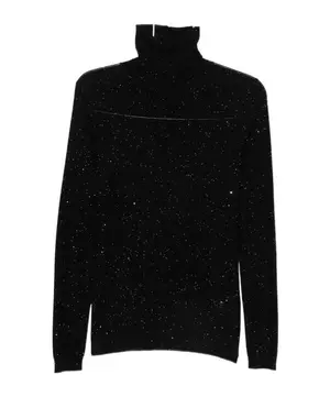Fabiana Filippi Sequined Wool Turtleneck Sweater