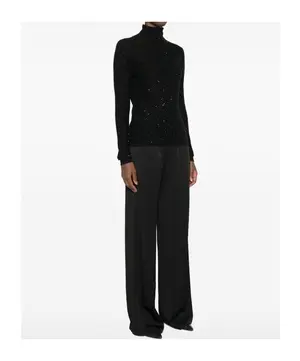 Fabiana Filippi Sequined Wool Turtleneck Sweater