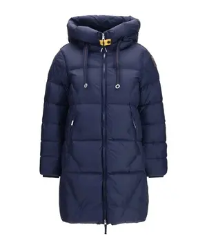 PARAJUMPERS Long Hooded Down Jacket - Navy