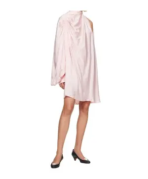 KIKO KOSTADINOV Asymmetrical Draped Dress With Pleats And Open Back