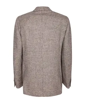 LARDINI Houndstooth Single-breasted Blazer