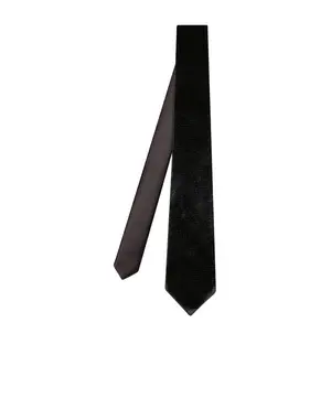 Giorgio Armani Pointed-tip Tie - Black
