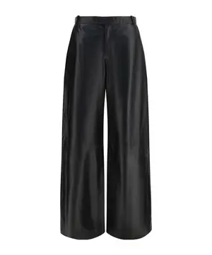 ARMA Wide-leg Leather Trousers