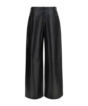 ARMA Wide-leg Leather Trousers